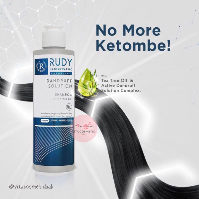 Jual Rudy Hadisuwarno Dandruff Solution Shampoo 200ml sampo anti ...