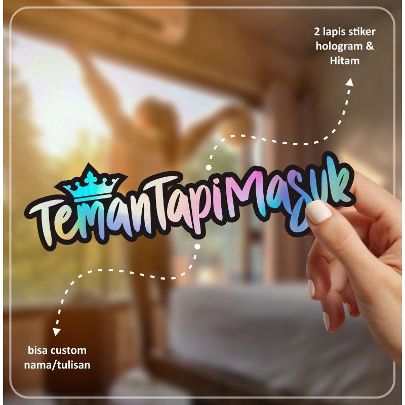 Jual Stiker Viral TEMAN TAPI MASUK | Shopee Indonesia