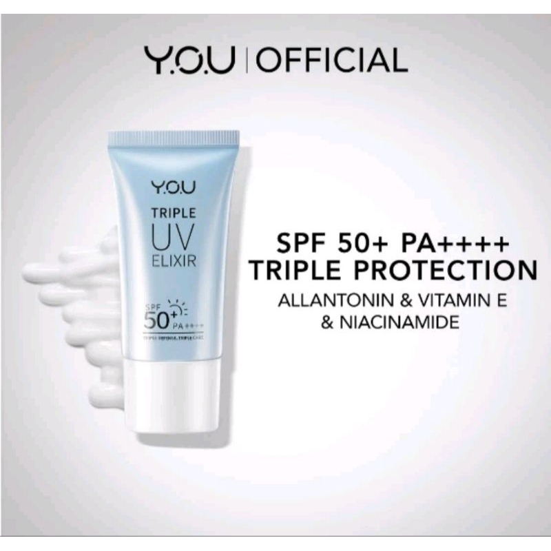 Jual YOU Sunscreen Triple UV Elixir SPF 50+ (100% original) | Shopee ...