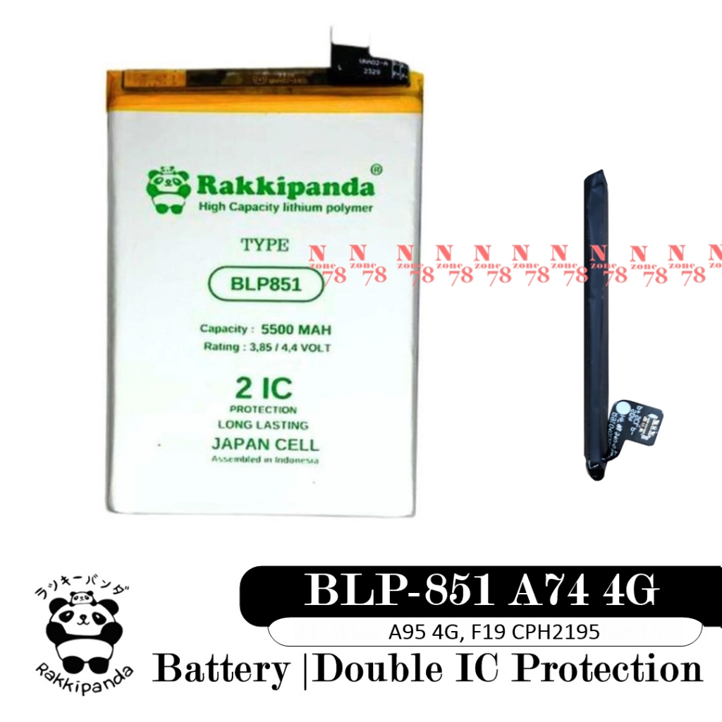 Jual Baterai A74 4G A95 4G F19 BLP851 BLP-851 Double IC Protection ...