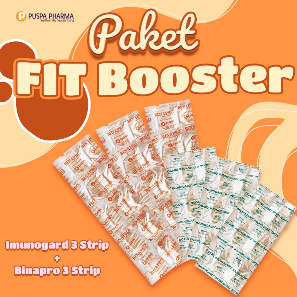Jual Paket Fit Booster - Binapro (Asam Amino) 3 Strip + Imunogard ...