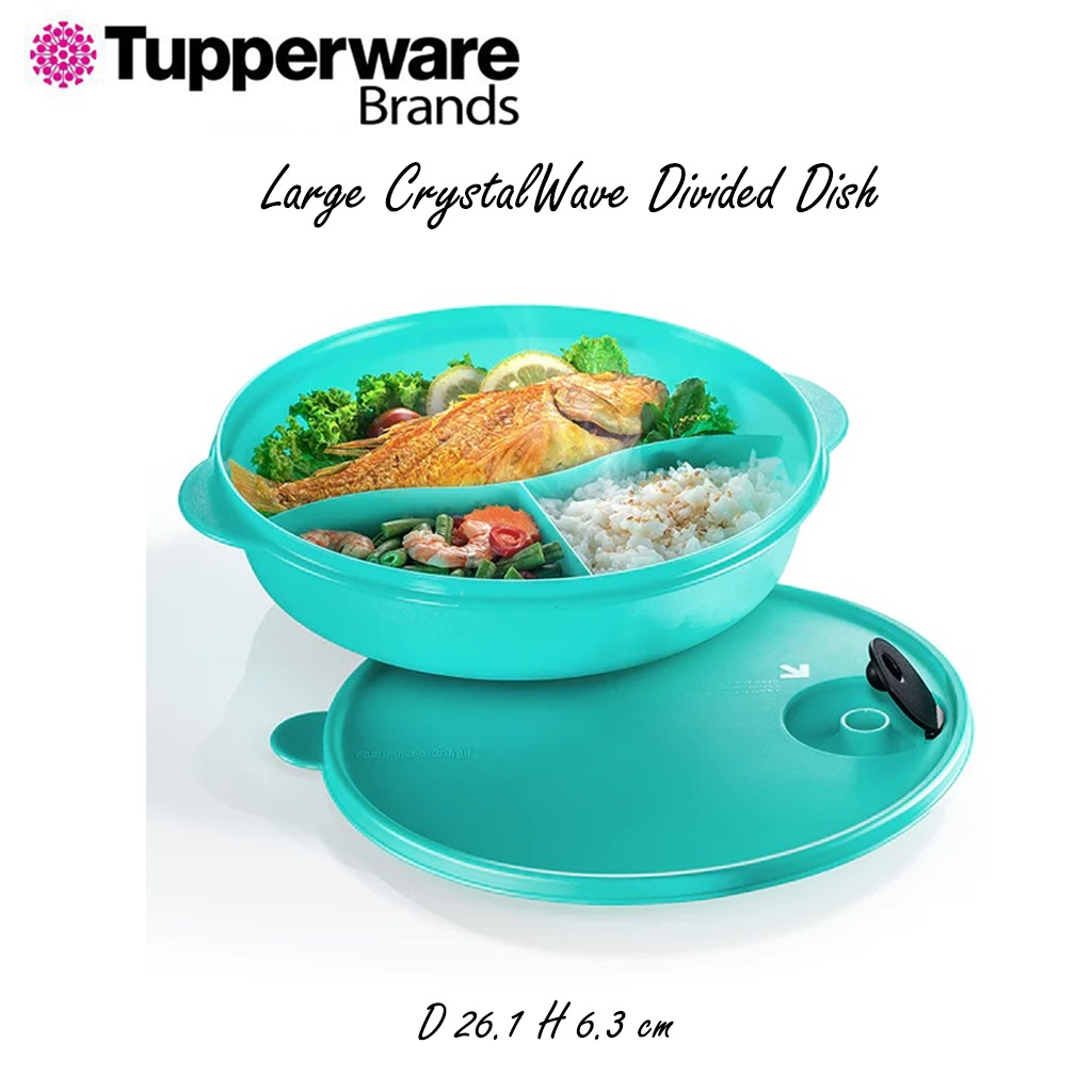 Jual Lunch Box Crystalwave Tupperware Large 2L Tupperware Crystalwave ...