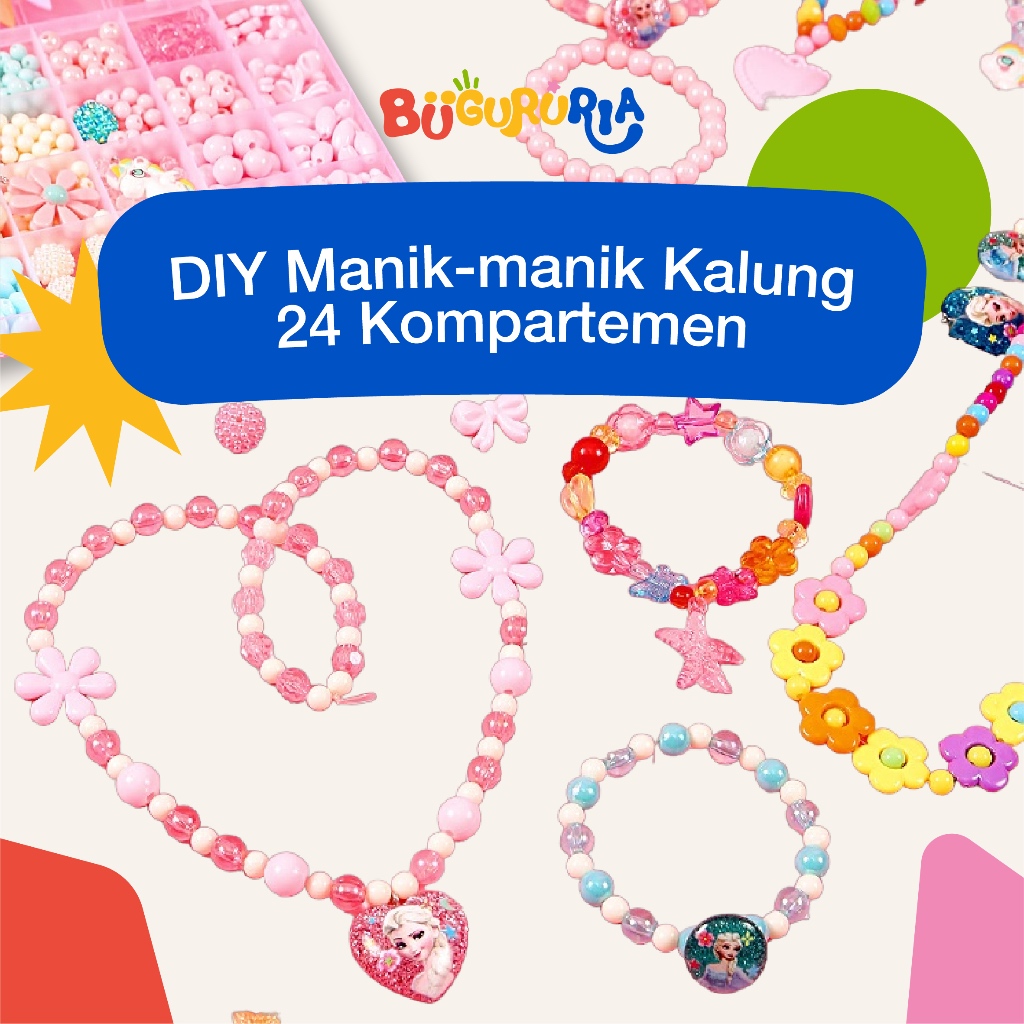 Jual Bu Guru Ria - DIY Manik-manik Kalung 24 Kompartemen Seni Kerajinan ...