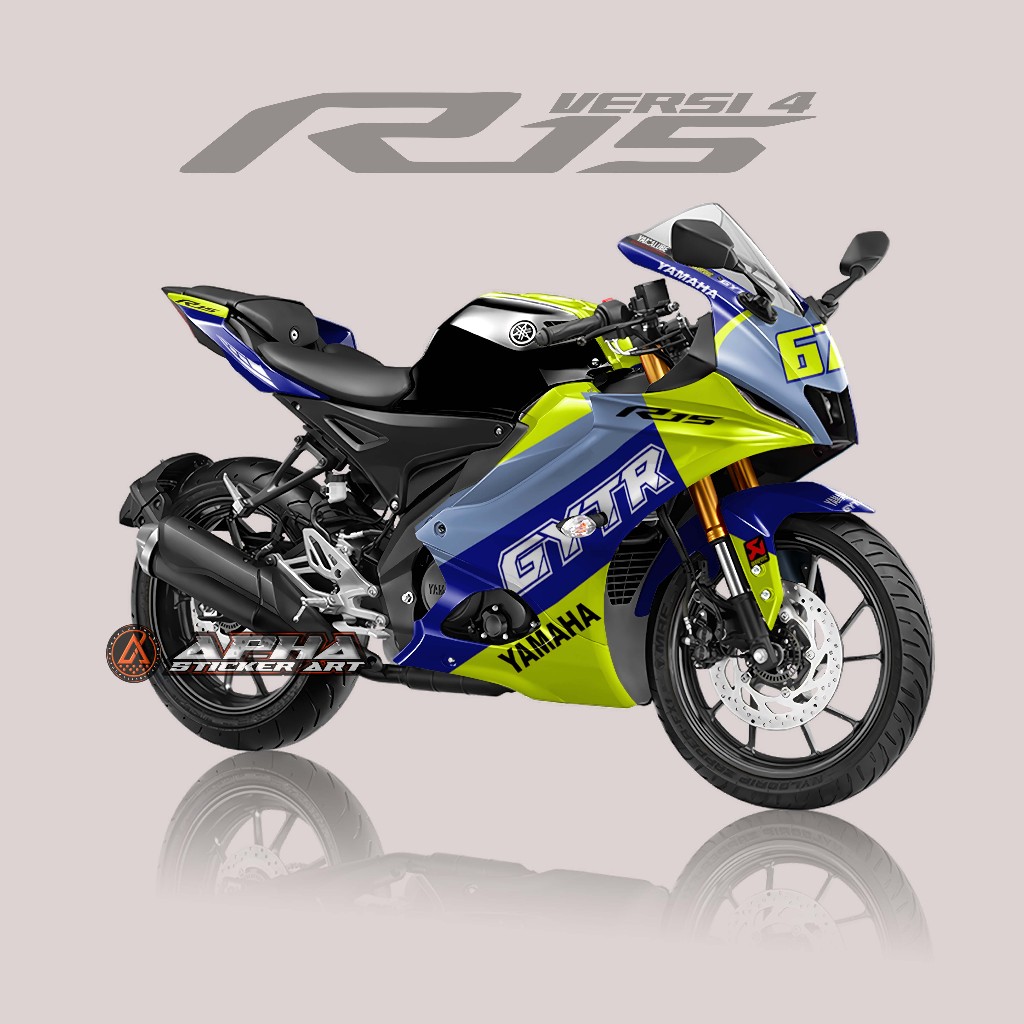 Jual Sticker Decal Yamaha Aerox new | Aerox Old | R15 V3 | R15 V4 tema ...