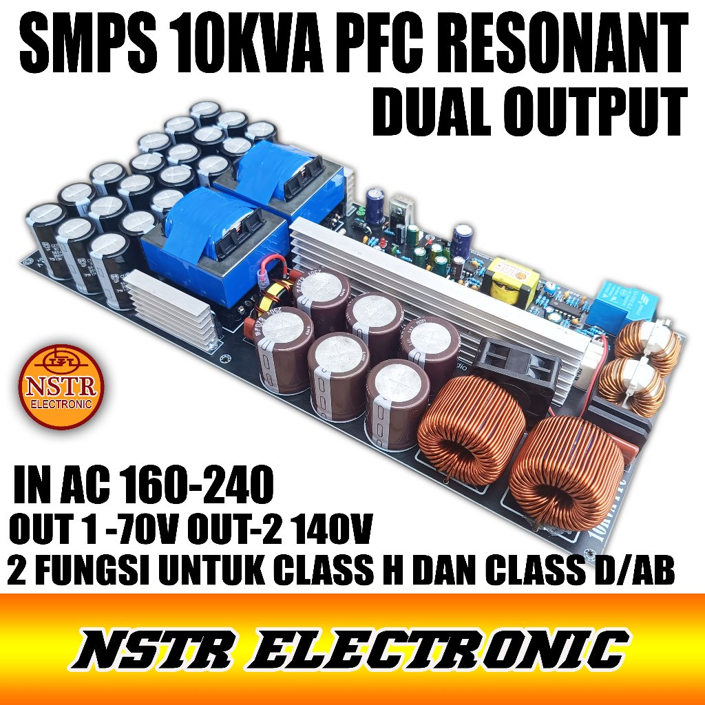 Jual SMPS 10KVA PFC RESONANT DUAL OUTPUT UNTUK CLASS H DAN D-AB ...