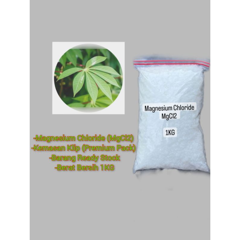 Jual Magnesium Chloride / MgCl2 / Magnesium Klorid (1KG) | Shopee Indonesia