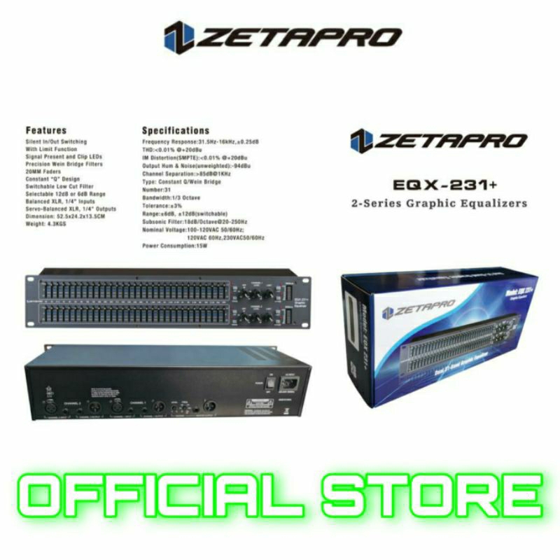 Jual equalizer original zetapro eqx 231 subwoofer | Shopee Indonesia