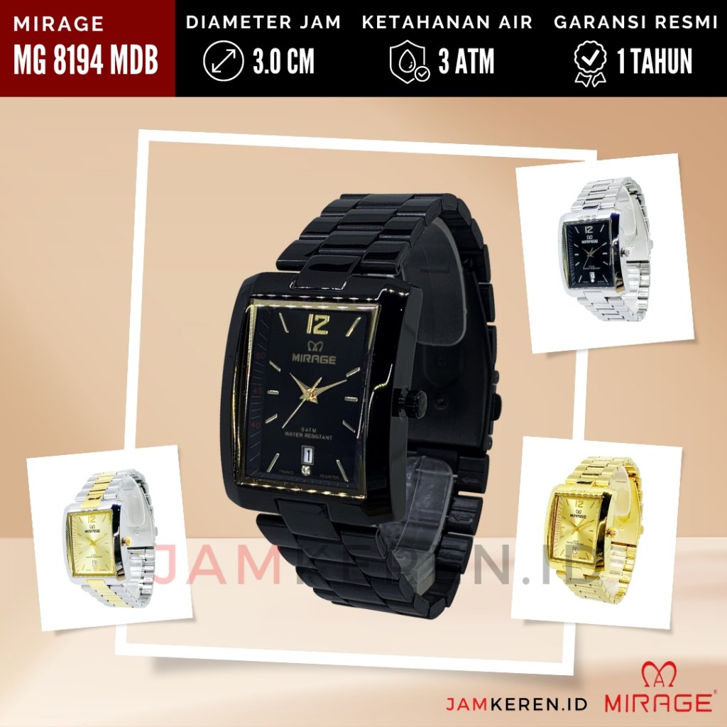 Jual JAMKEREN Mirage Original Jam Tangan Pria Mirage 8194M 8194 M ...