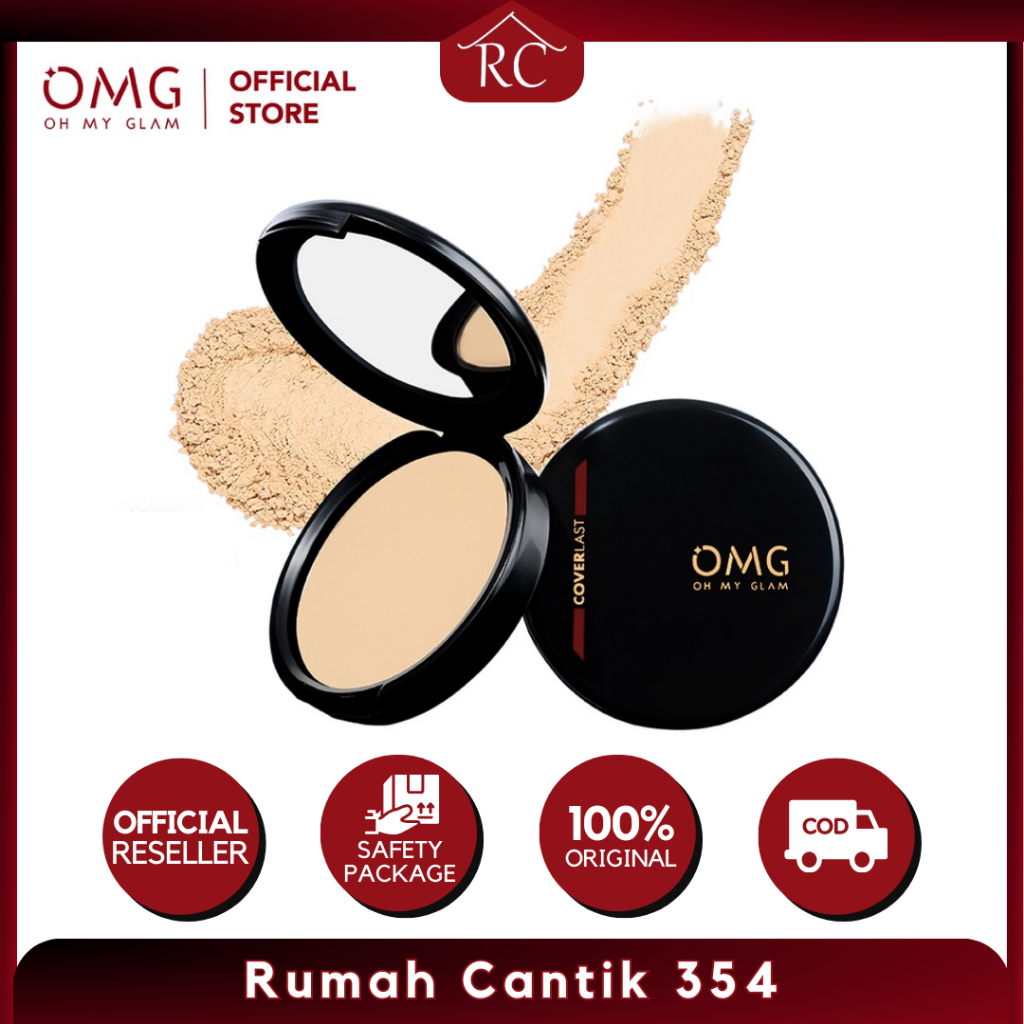 Jual OMG Oh My Glam Coverlast Two Way Cake 12 g - Bedak Padat Kontrol ...