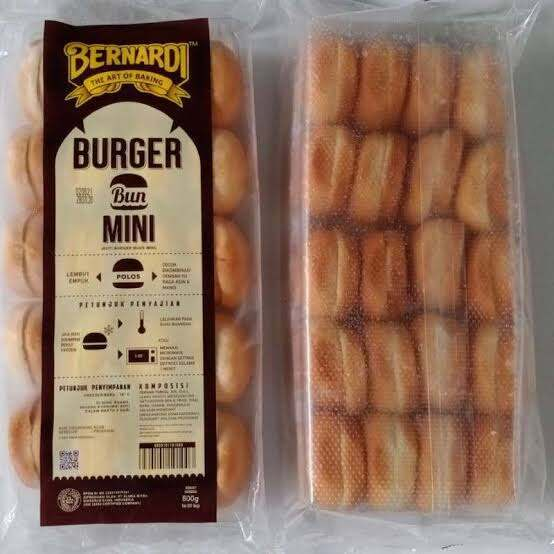 Jual Bernardi Roti Bun Burger Mini 500 gr isi 20 | Shopee Indonesia
