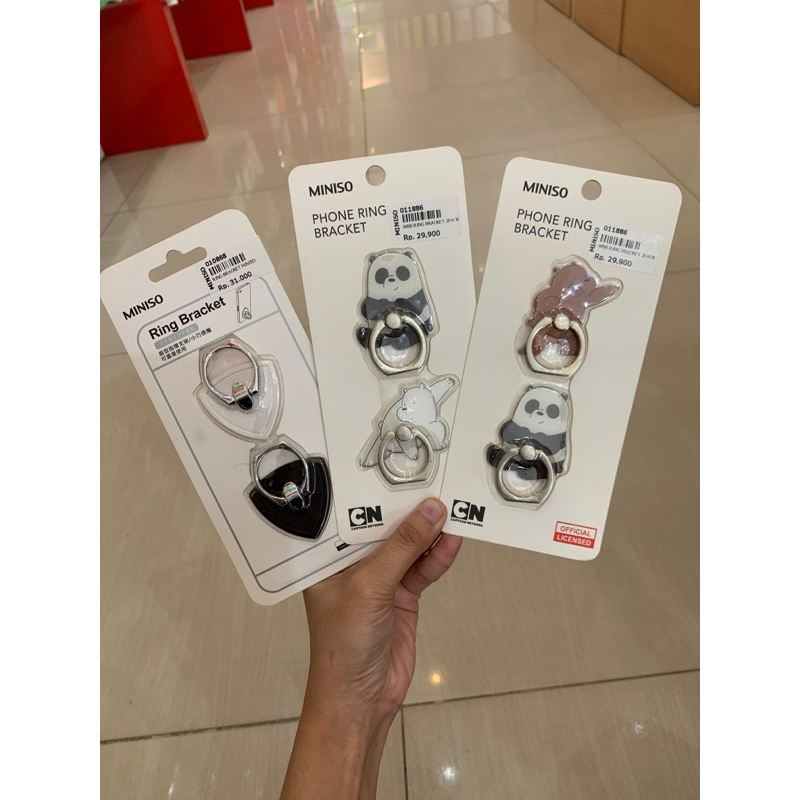 Jual MINISO PHONE RING BRACKET | Shopee Indonesia