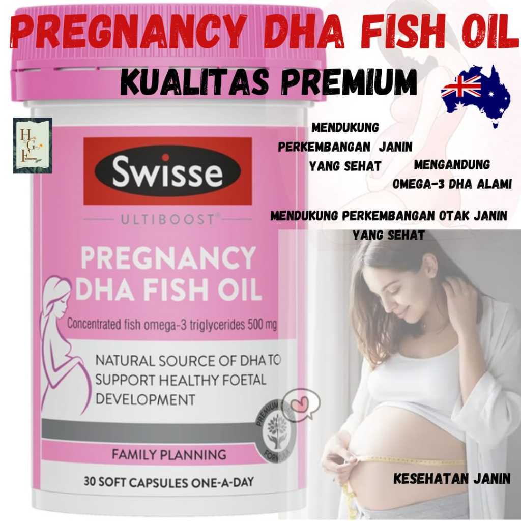 Jual swisse pregnancy DHA fish oil 30 soft capsules | Shopee Indonesia