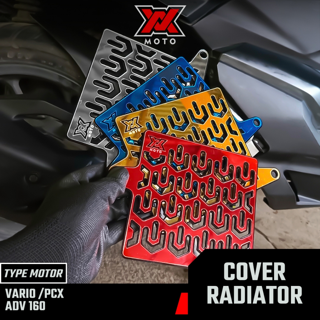 Jual Cover Radiator Honda Vario PCX ADV 160 Two Tone Black Series ...