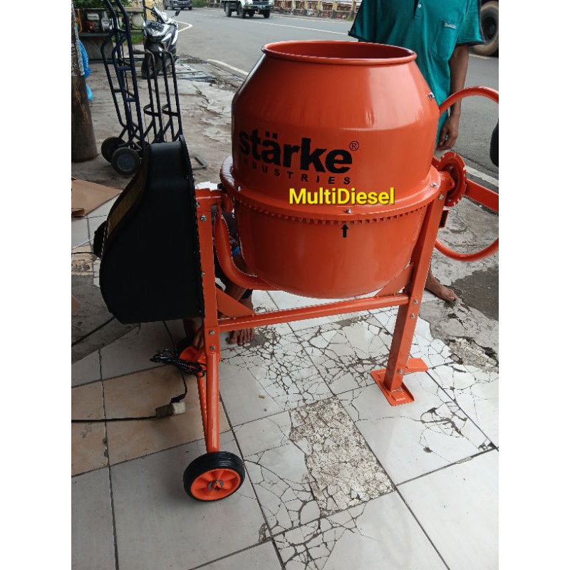 Jual Mesin Pengaduk Semen Beton Listrik 120liter STARKE Mesin Molen Concrete | Shopee Indonesia