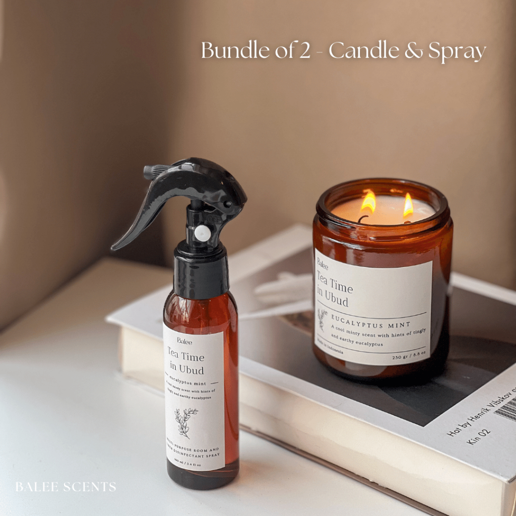 Jual Bundle of 2 (Scented Candle & Room Spray) - Lilin Aromaterapi & Pewangi Ruangan Spray ...
