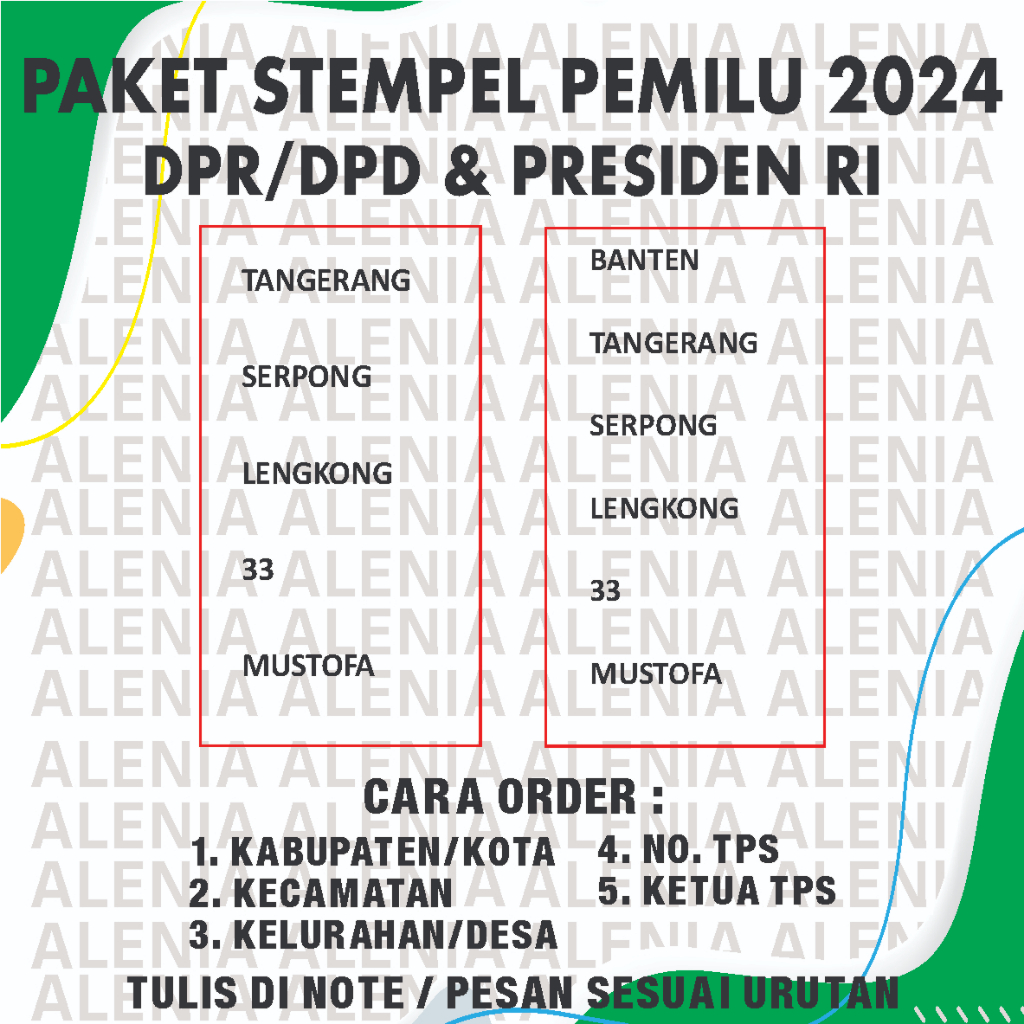 Jual PAKET 2 Stempel Pemilu, Stempel Surat Suara PRESIDEN RI & DPR/DPD | Shopee Indonesia