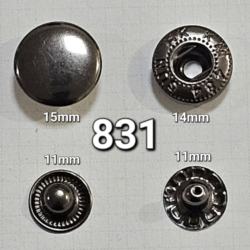 Jual Kancing Jepret Besi 7050/201 @5 gros 15mm/1,5cm Kancing Cetet/Snap ...