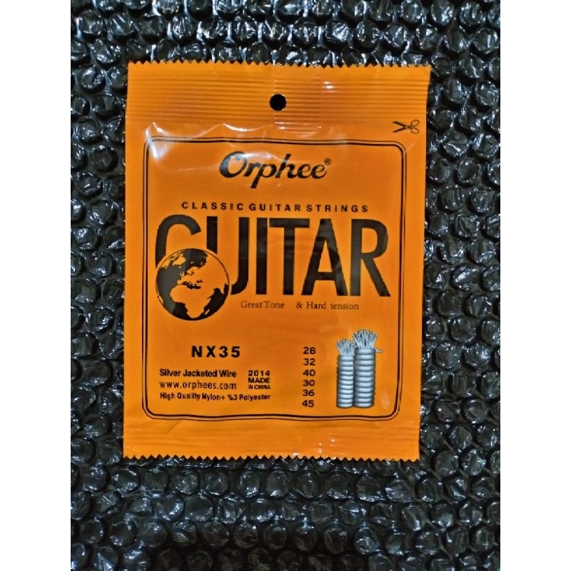 Jual senar gitar orphee klasik nilon nylon NX35 ORIGINAL satu set ...
