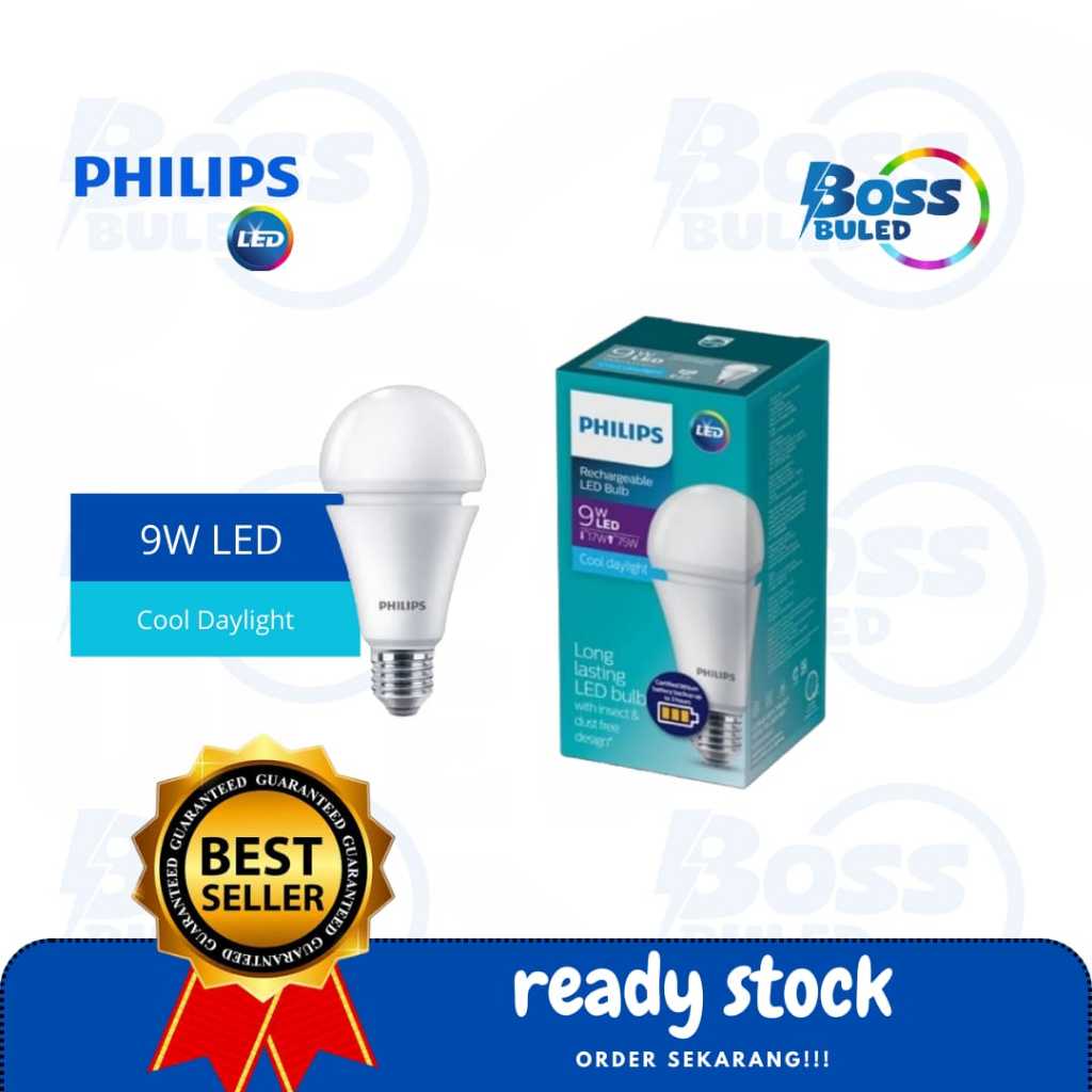 Jual Philips Lampu Led Emergency Rechargeable 9W 6500K | Shopee Indonesia