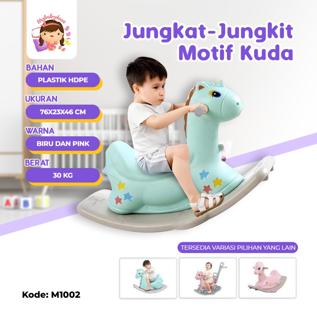 Jual MOLION SNI Mainan Anak Kuda Kudaan Rocking Horse Ride On Jungkat ...