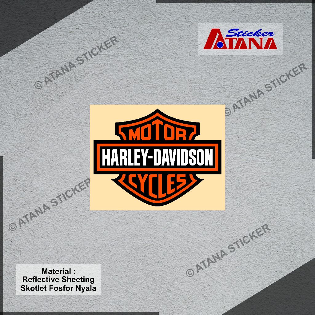 Jual Stiker Cutting Harley Davidson Motor Cycles America Sticker ...