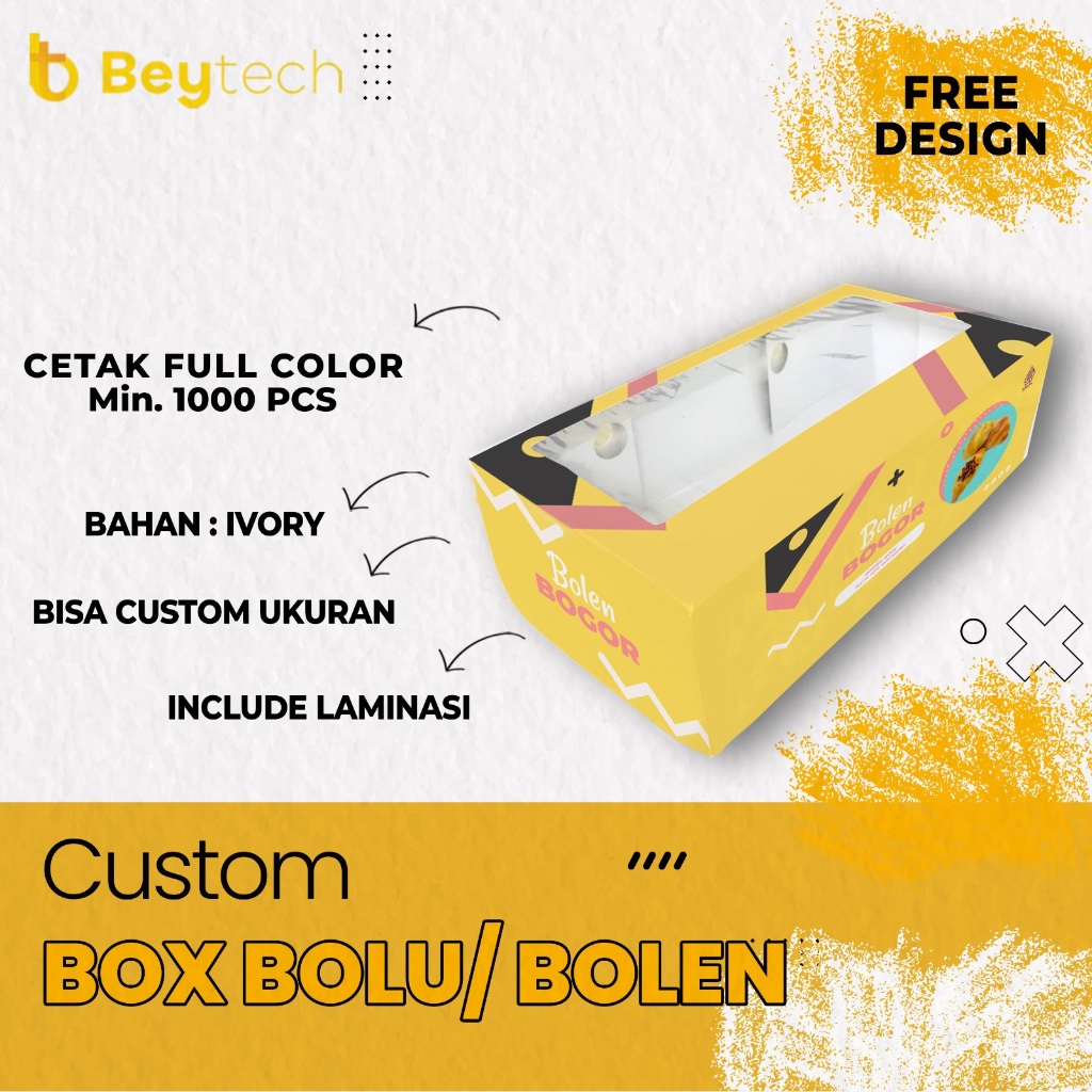 Jual Custom Box Bolen, Martabak Jendela/ Window Laminasi Full Color ...