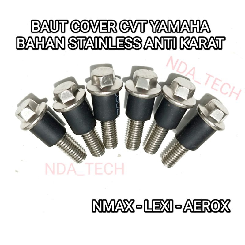 Jual BAUT TUTUP CVT YAMAHA NMAX LEXI AEROX STAINLESS 304 BAUT COVER CVT ...
