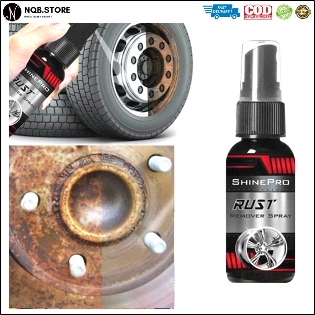 Jual NQB - Shine Pro Spray - Semprotan Pembersih Cairan Penghilang Anti KARAT Mobil Motor Besi ...