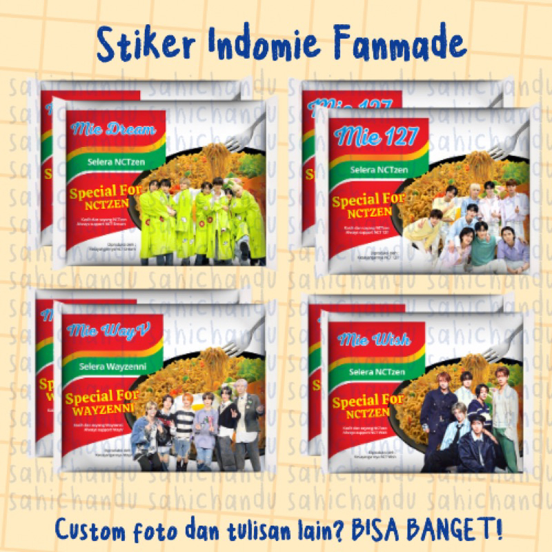 Jual [Pre-Order] Stiker Indomie Goreng untuk kado/freebies konser Kpop ...