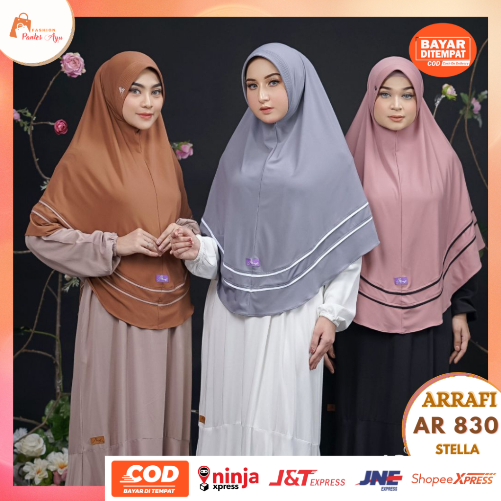 Jual [TERBARU] - AR 830 JUMBO BY AR RAFI HIJAB INSTAN JUMBO TERBARU PET ...