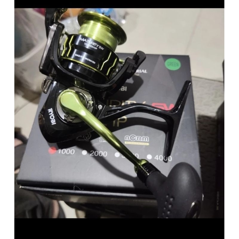 Jual reel pancing ryobi maturity 1000 2000 3000 4000 5000 6000 sw green ...
