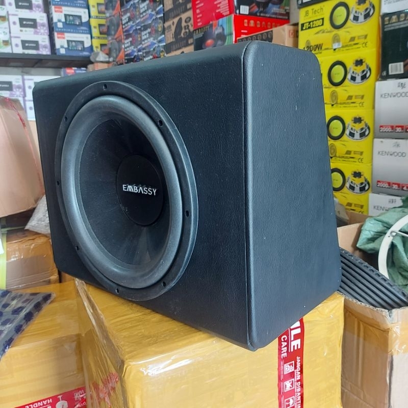 Jual Subwoofer embassy es 1276 12inc plus box mdf 18mm universal ...