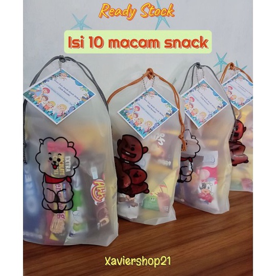 Jual 77 READY Paket Snack Komplit Kemasan Pouch Serut FREE CARD | Shopee Indonesia