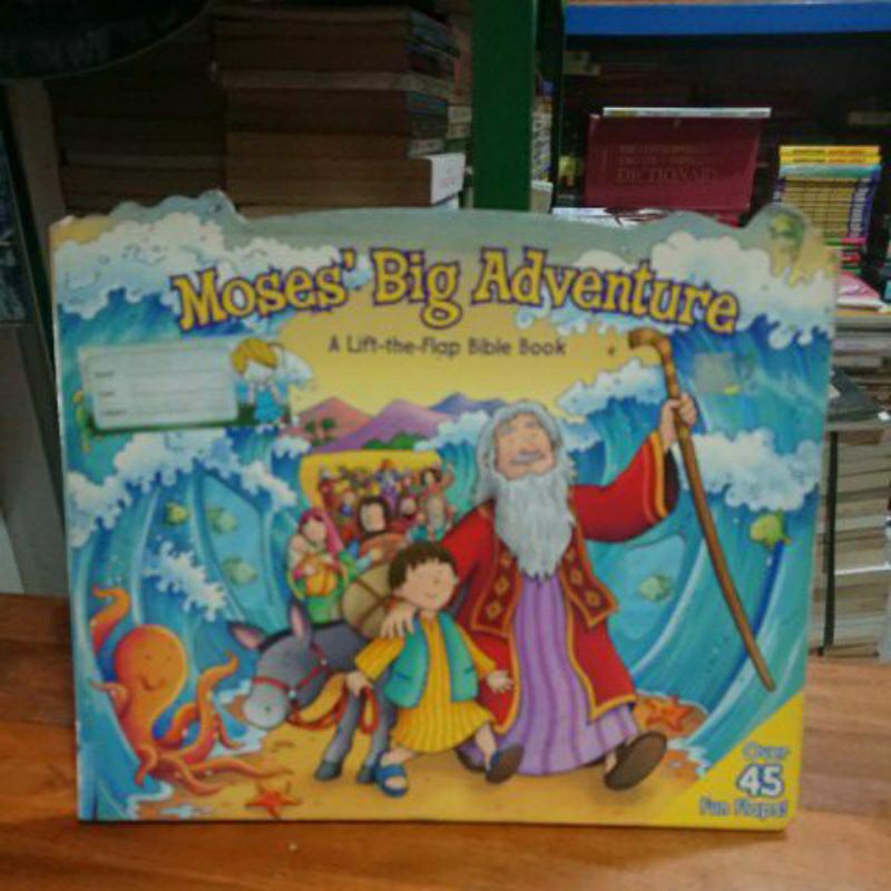 Jual Moses ' Big Adventure (A Lift - the - Flap Bible Book) | Shopee ...