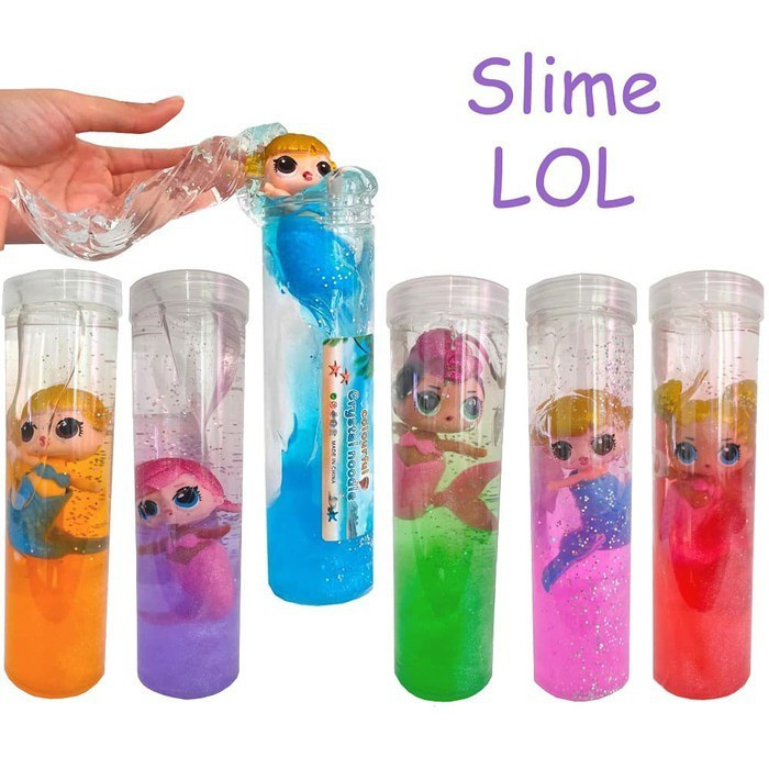 Jual PROMO Mainan Edukasi Anak SLIME LOL Glitter Jumbo Crystal Mud ...