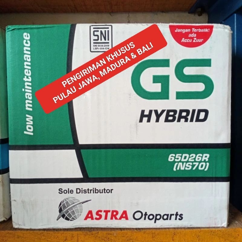 Jual ORIGINAL Aki GS ASTRA HYBRID NS70 Canter PS120 Panther Kijang dll ...