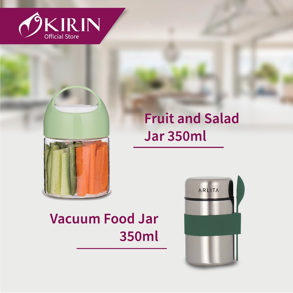 Jual Arlita Vacuum Food Jar 400 ml Green / Thermos Makanan & MPASI ...