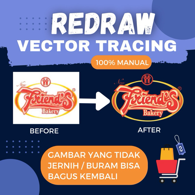 Jual REDRAW (GAMBAR ULANG) DESIGN LOGO | EDIT GAMBAR | DESAIN BAJU ...