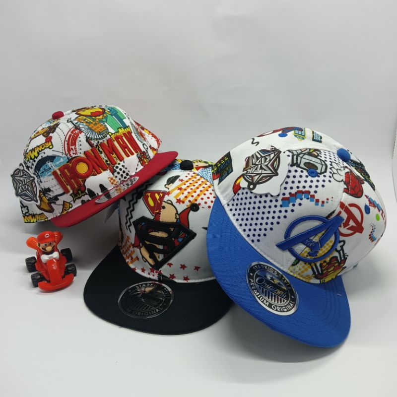 Jual Topi Hip hop anak Topi Snapback anak Super hero Marvel Avengers ...