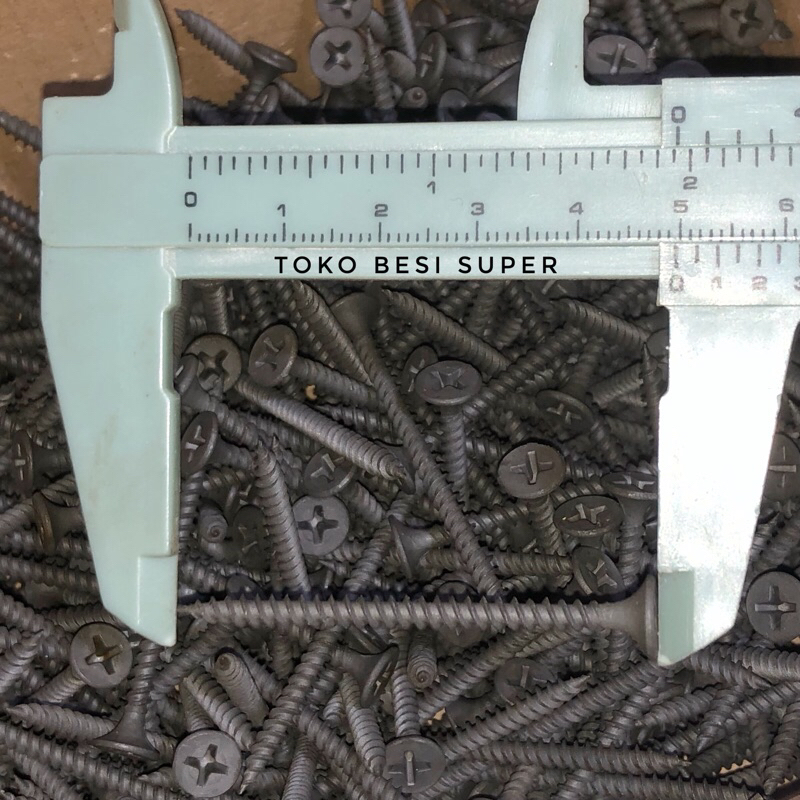 Jual Sekrup Gypsum ukuran #6 panjang 2inch atau 5cm harga per pc ...