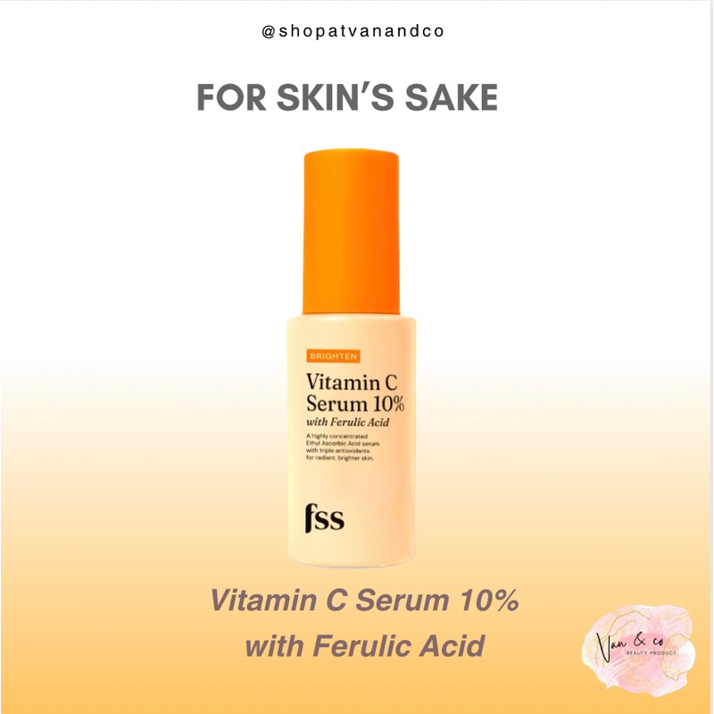 Jual For Skin's Sake FSS Vitamin C Serum Mencerahkan kulit Memudarkan ...