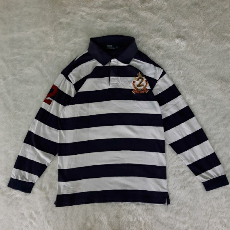 Jual rugby polo panjang ralph lauren salur | Shopee Indonesia