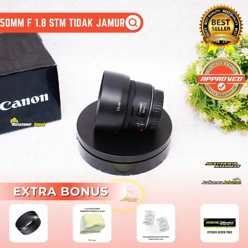 Jual Lensa Canon EF 50mm F 1.8 STM - Lensa Fix Bokeh Canon | Shopee ...