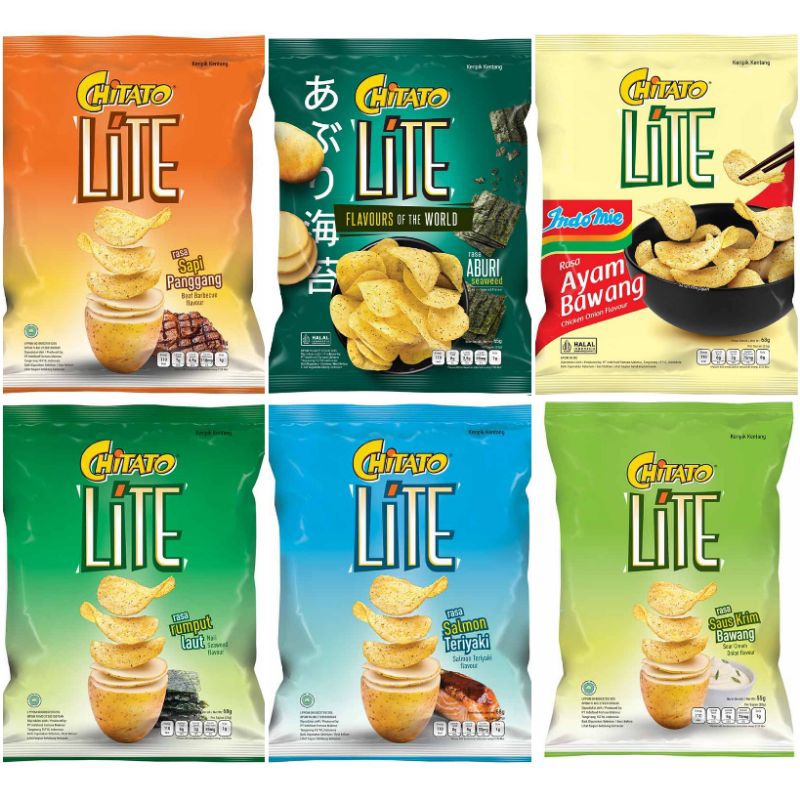 Jual CHITATO Lite Aneka Keripik tipis baru rasa indomie ayam bawang ...