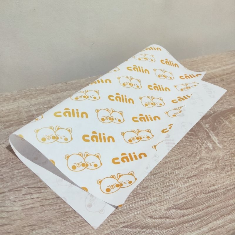 Jual CUSTOM Kertas Roti Foodgrade 25 x 35 cm - Wrap Paper / Kertas ...