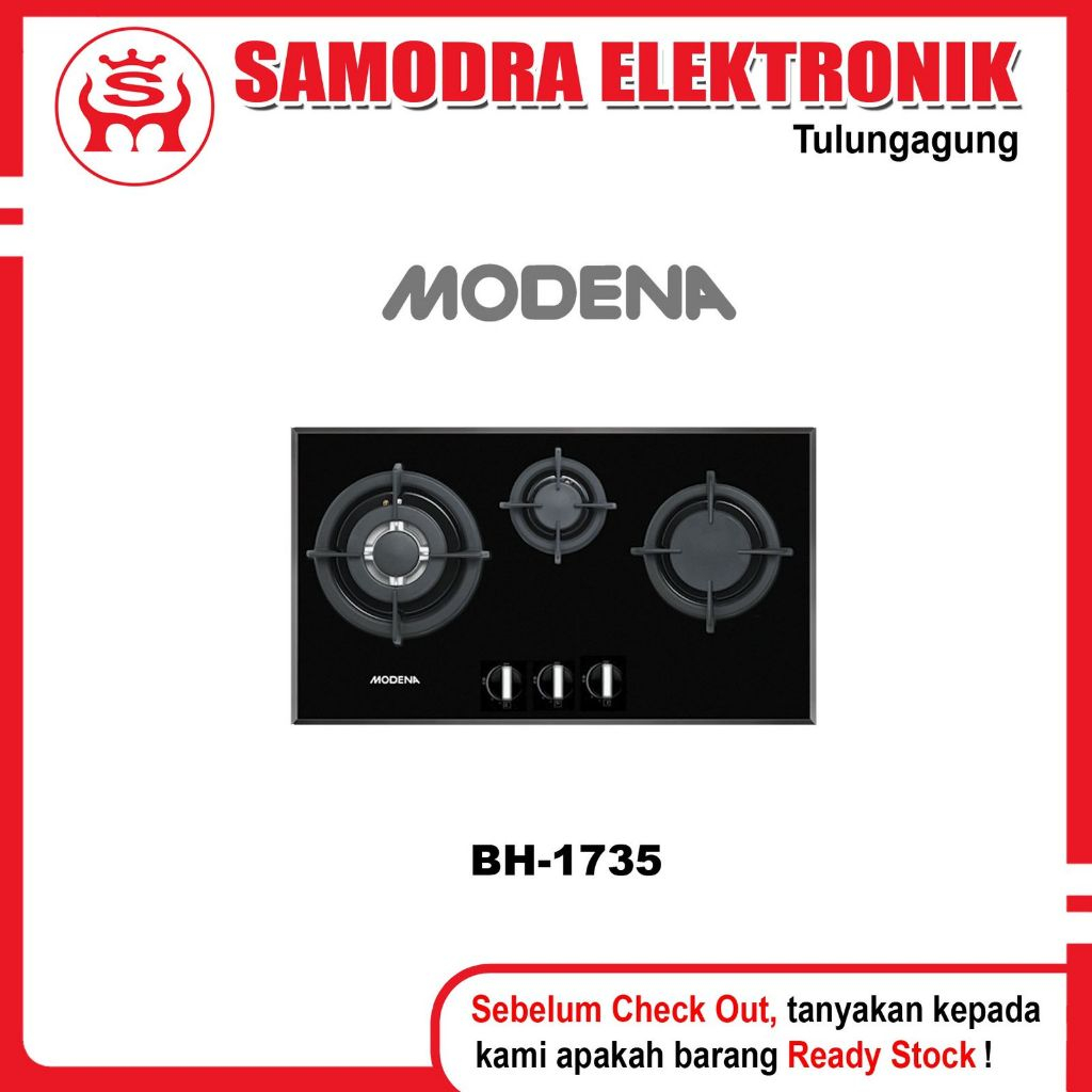 Jual Kompor Tanam MODENA BH-1735 | Kompor Tanam 2 Tungku Modena BH-1735 ...