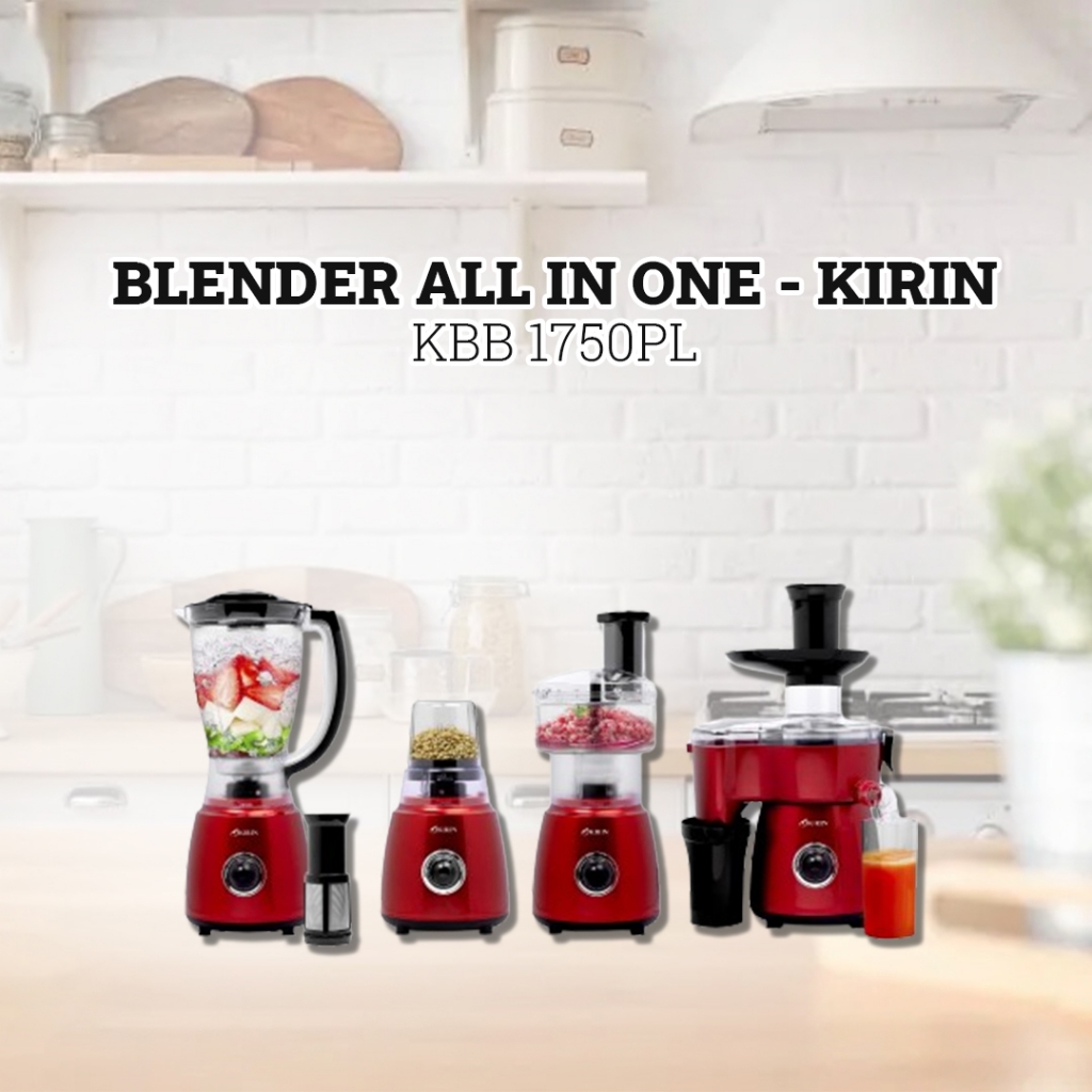 Jual Kirin Omni Blender Kbb 1750 PL Set Merah | Shopee Indonesia