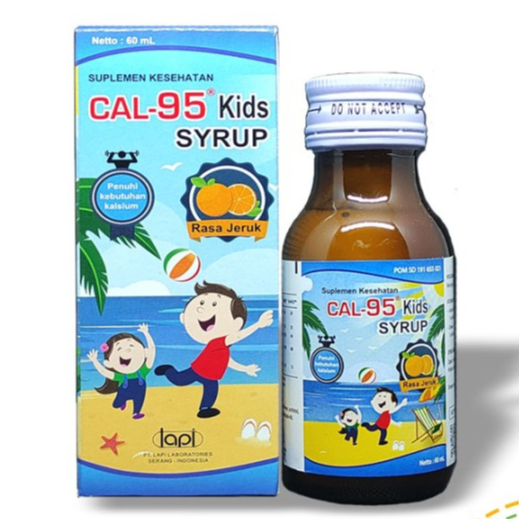 Jual Cal-95 Sirup 60 ml - Cal 95 Kids - Calcium Pertumbuhan Tulang ...