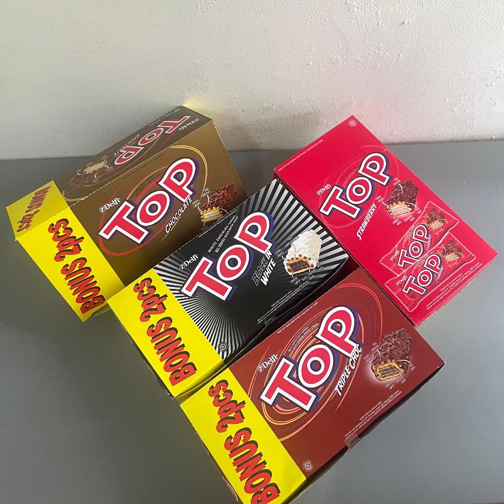 Jual DELFI TOP WAFER BOX COKLAT (ISI 24x9GR) STRAWBERRY / CHOCOLATE ...