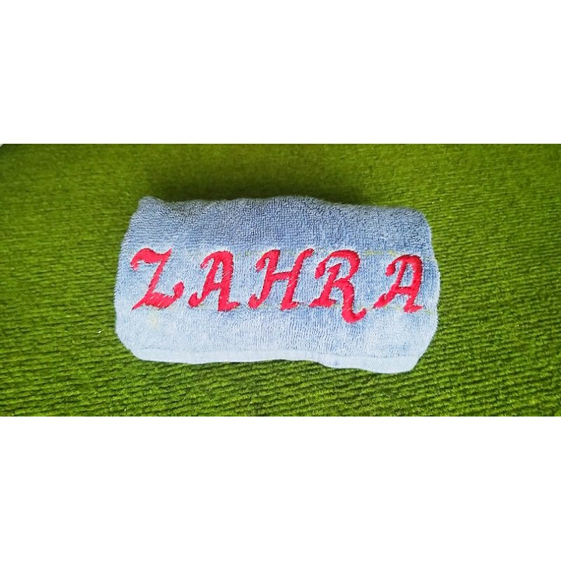 Jual Handuk Mandi Bordir Nama Anduk Leher/kosan/Pesantren/Travel/Renang ...